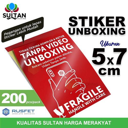 Jual Sticker FRAGILE UNBOXING 5x7cm Stiker Cromo HANDLE WITH CARE ...