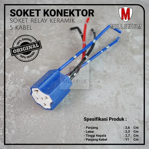 Jual Rumah Relay Keramik / Socket Cable Relay Ceramic / Soket kabel ...