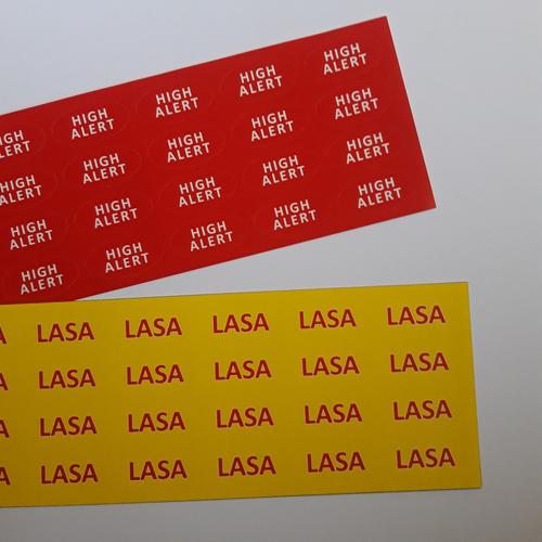 Jual Stiker Label Lasa dan High Alert 1,5 x 3 cm - HighAlert oval ...