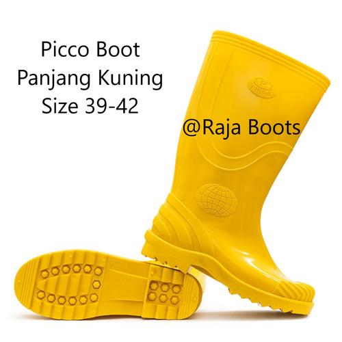 Jual Sepatu Boot Panjang Kuning Picco Boot Proyek Picco - Kuning, 39 ...