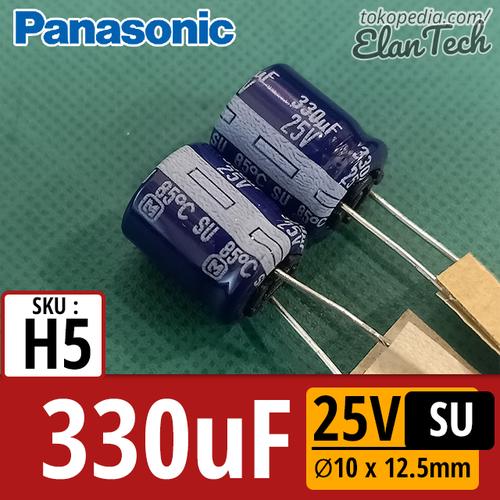 Jual Elco 330uF 25V Panasonic SU Elko 330 uF Kapasitor Capacitor ...