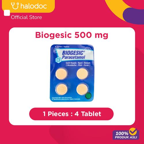 Jual Biogesic 500 mg 4 Tablet - Jakarta Selatan - Halodoc Official ...