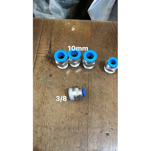 Jual Pc 10 - 03 ( fitting penumatic / nepel selang pu 10mm x 3/8 ...