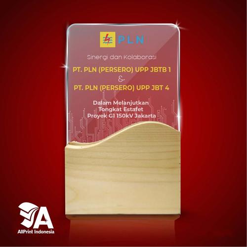 Jual Custom Plakat Akrilik Plakat Kayu + Akrilik Plakat Kayu - Model 1 ...