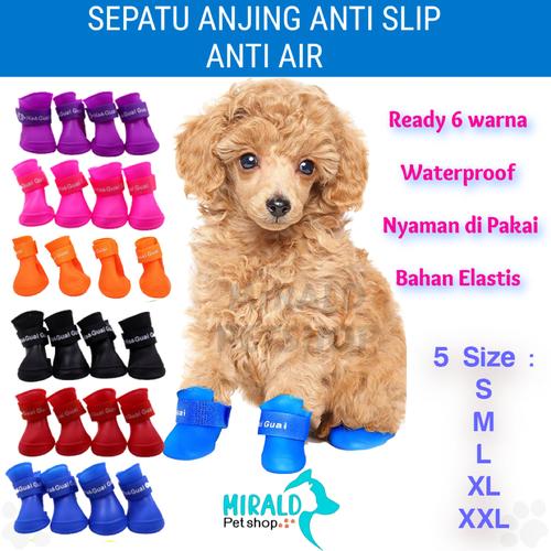 Jual Sepatu Anjing Besar Anti Slip Sepatu Anjing Kecil Tahan Air Dog ...