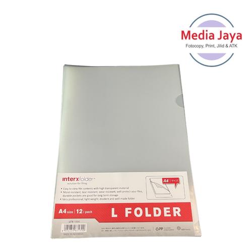 Jual Map plastik L/map/Peralatan kantor/dokumen organizer - Putih ...