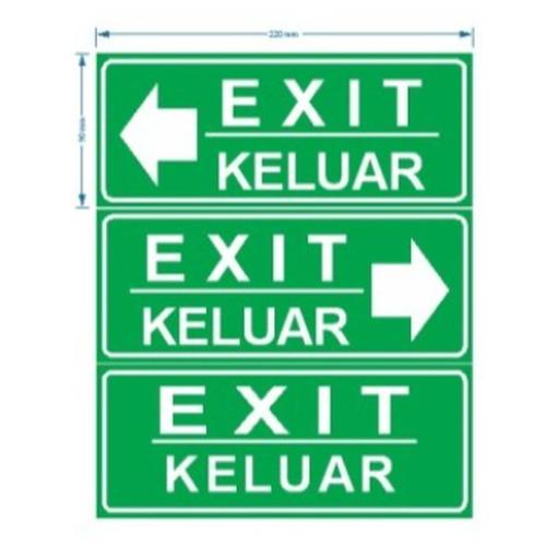 Jual STICKER RAMBU ARAH KELUAR/9 CM X 22 CM - ARAH KANAN - Kab. Bekasi ...