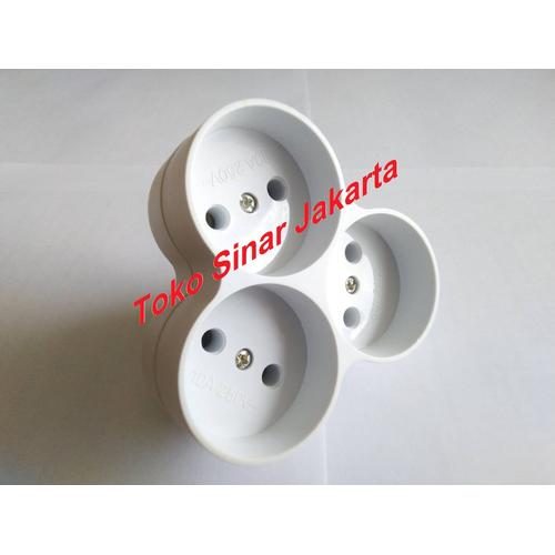 Jual Steker T Cabang 3 Stopkontak Stop Kontak Tusuk Kontak - Kab ...