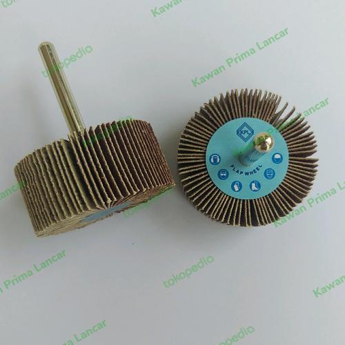 Jual Spindle Flap Wheel / Rotary fan grinder dia 50x10x6 mm grit 80 ...