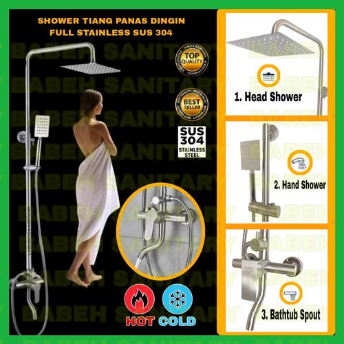 Jual Shower Tiang Panas Dingin Full Stainless 304 Shower Column Mandi ...
