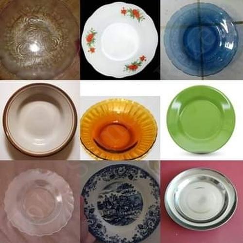 Jual Piring Kaca Beling Bening Murah Glass Plate Keramik Warna Polos ...
