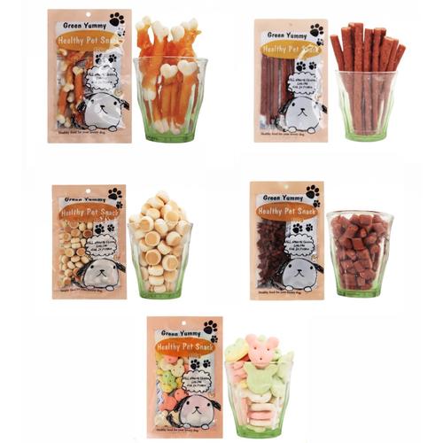 Jual yummy snack anjing cemilan doggy dog treats jerky beef chicken ...