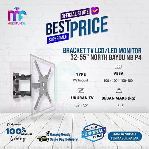 Promo BRACKET TV LCD/LED MONITOR 32-55" NORTH BAYOU NB P4 - NBP4 ...