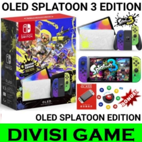 Promo Nintendo Switch Oled Splatoon 3 Edition Oled Console Splatoon ...