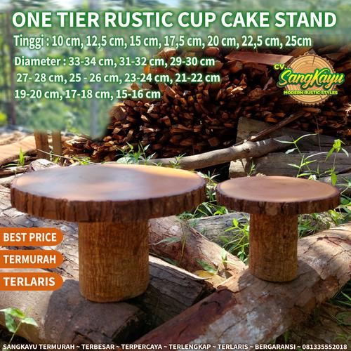 Jual Cake stand kayu tempat kue tatakan kue wood cupcake stand display ...