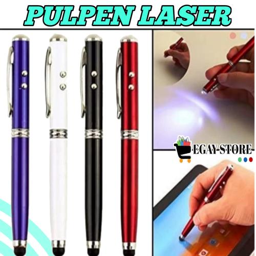 Jual Pulpen Laser Senter Ballpoint Pointer Touch Pen Tablet 5 in 1 ...