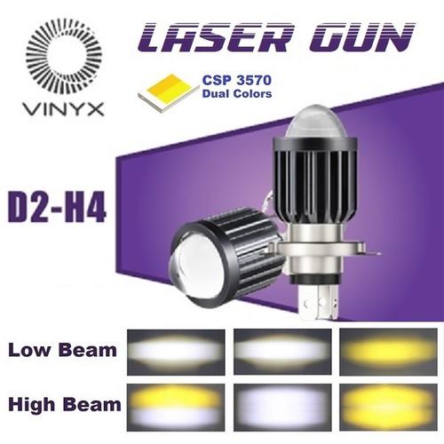 Jual Lampu LED Utama Motor Mobil D2 H4 Laser 2 Warna Putih Kuning AC DC - D2-H4 P-K - Jakarta ...