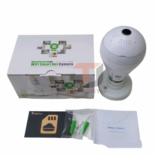 Jual IP CAMERA CCTV BOLA LAMPU PANORAMA FISH EYE 360° 5MP FULL HD 1080P ...