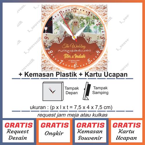 Jual jam meja custom pernikahan unik 3 / souvenir wedding murah ...