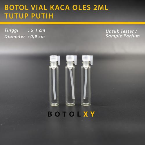 Jual Vial 2ml Botol Lidi Tester Sample Parfum Kaca Stik Oles Mini ...