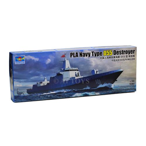 Jual Model Kit kapal perang PLAN Type 055 Destroyer Trumpeter 26 cm 1: ...