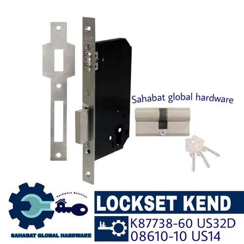 Jual Badan Kunci Pelor Set Kend K87738-60 US32D + Cylinder kend 08610 ...