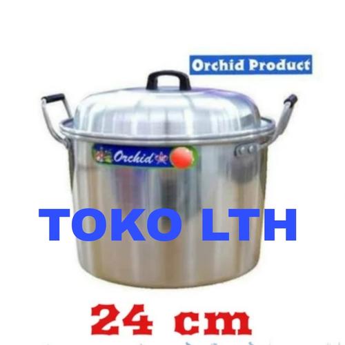Jual PANCI MASAK TINGGI ALUMUNIUM ORCHID TL 22 24 26 CM ALUMINIUM - 26 ...