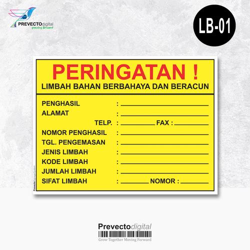 Jual Stiker Label Limbah B3 Bahan Berbahaya dan Beracun - 30x30cm ...