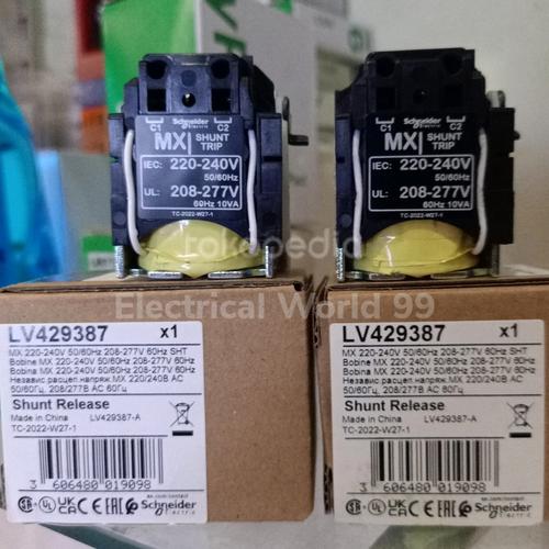 Jual Shunt Trip Schneider MX 220-240V LV429387 New Generasi Original ...
