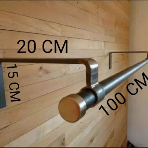 Jual besi rak ambalan besi siku tempel dinding besi pipa gantung (2 pcs ...