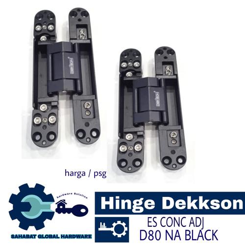 Jual Invisible Hinge Dekkson ES CONC D80 NA BK || Engsel Tanam dekson ...
