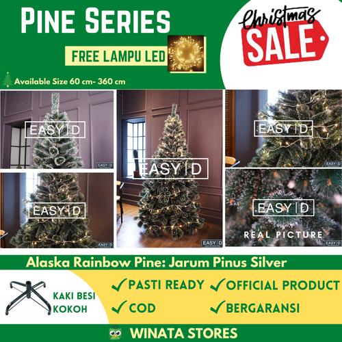 Jual Jual Pohon Natal tipe ALASKA RAINBOW PINE TREE ukuran 150cm - SNOW ...
