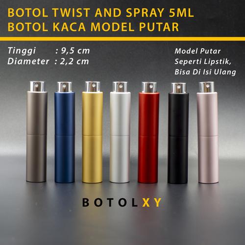 Jual Botol Twist and Spray 5ml - Parfum Decant Refillable Perfume Pump ...