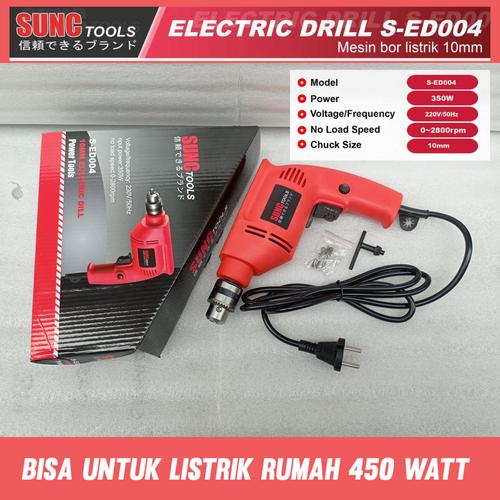 Jual Mesin bor listrik 10 mm merk SUNC bisa untuk besi kayu tembok pvc ...