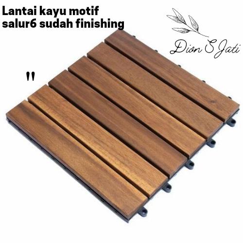 Jual lantai kayu ubin kayu 6line paket 45Pcs sudah Finishing - Kab ...