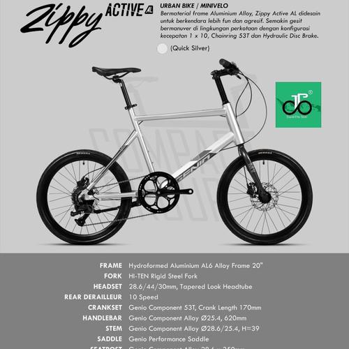 Jual Sepeda Minivelo Genio Zippy Active AL TERBARU Mini Velo - Kab ...