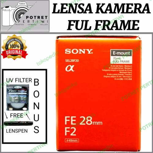 Promo SONY FE 28MM F/2 LENS / LENSA FULL FRAME SONY FE 28MM F/2 / FULL ...