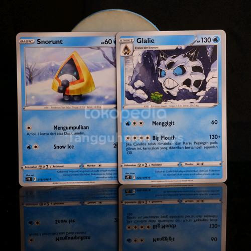 Jual Snorunt & Glalie Evoline S12 Pemicu Paradigma - Kartu TCG Pokemon ...