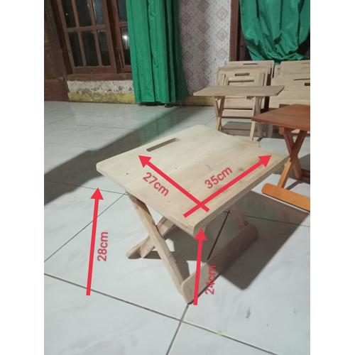 Jual Meja Lipat Kayu portable DAMPAR Belajar Meja Ngaji TPA TPQ meja ...
