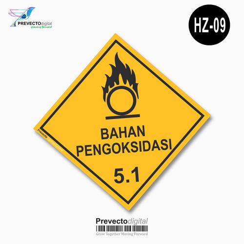 Jual Stiker Simbol Label K3 Limbah B3 Hazmat Bahan Pengoksidasi ...
