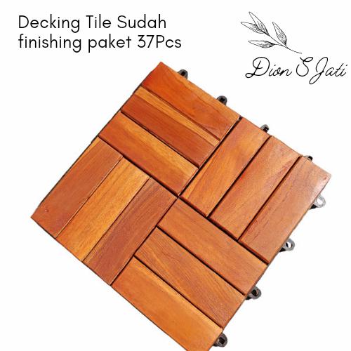 Jual lantai kayu ubin kayu jati motif zig-zag sudah finishing - Kab ...
