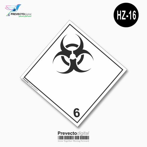 Jual Stiker Simbol Label K3 Limbah B3 Hazmat Infeksius - 10x10cm ...