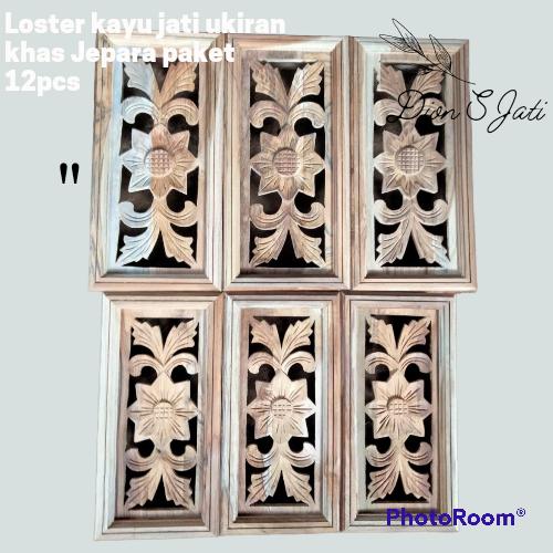 Jual Loster kayu jati custom paket 12pcs - Kab. Jepara - Dion S Jati ...