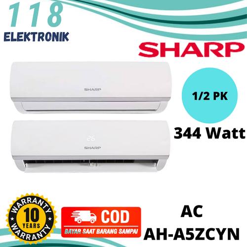 Jual AC Sharp AH-A5ZCYN + Pasang AC Split 1/2 PK Standard - TANPA PASANG - TANPA PASANG ...
