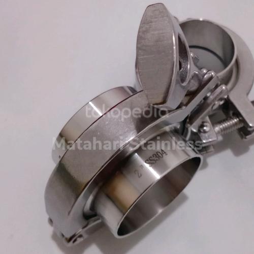 Jual Clamp Ferrule Sanitary SET Stainless 304 2 " inchi 50.8 mm ...