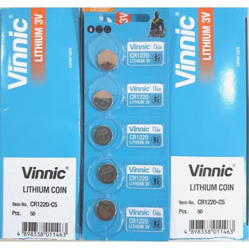 Jual Baterai Cmos Vinnic CR1220 3V KOIN - Jakarta Timur - Notebook Solution 2 | Tokopedia