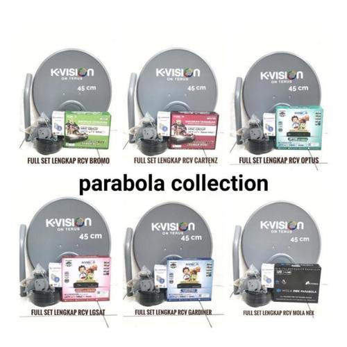 Jual PARABOLA MINI 45 CM KVISION FULL SET LENGKAP RECEIVER - + RCV ...