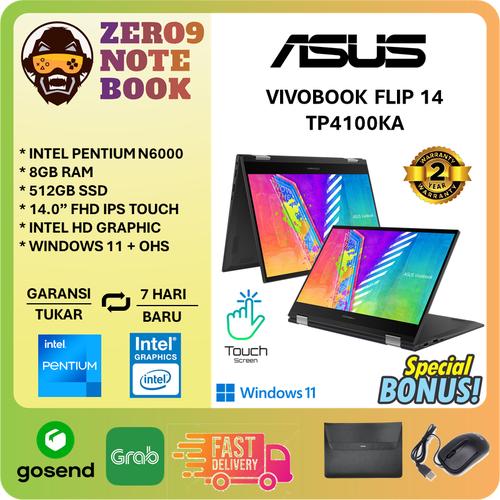 Jual LAPTOP FLIP TOUCH SCREEN ASUS VIVOBOOK 14 TP1400KA N6000 8GB ...