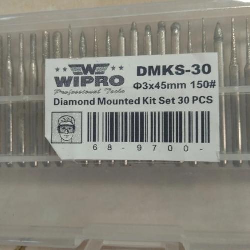 Jual Mata Bor Intan Drill Diamond Mounted Point Set 30 Pcs - Prawn Mata ...