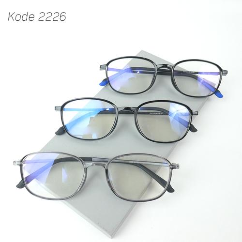 Jual Frame Kacamata Wanita Fashion Antiradiasi Minus Plus 2226 - Hitam ...
